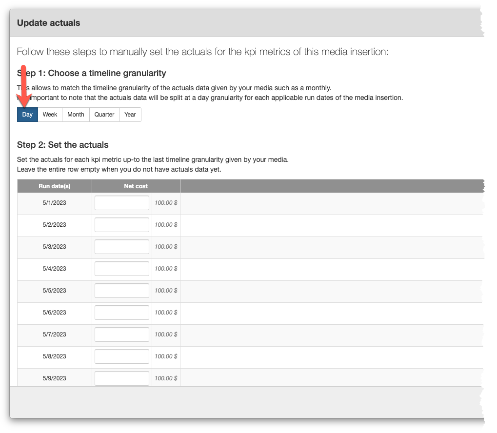 New Feature: Forecast Cost now includes Actuals – MediaPlanHQ Support ...