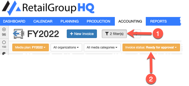 Approving an invoice – MediaPlanHQ Support Center